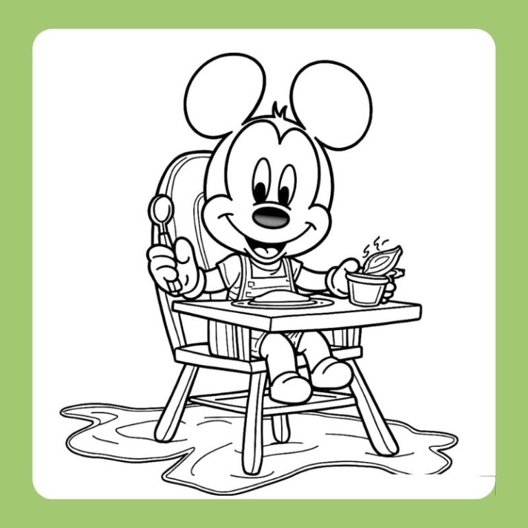 99+ Bộ tranh tô màu chuột Mickey miễn phí, chất lượng cao cho bé