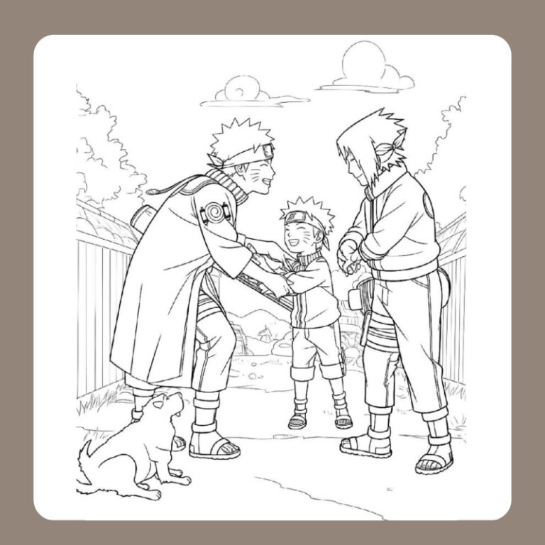 Bộ sưu tập 120+ tranh tô màu Naruto dành cho các fan anime