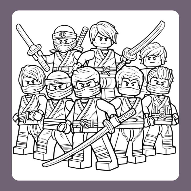Tải miễn phí 99+ tranh tô màu Ninjago đẹp, dễ tô cho bé