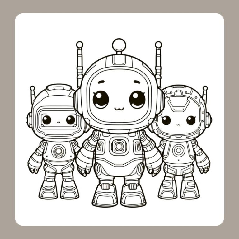Tổng hợp 99+ tranh tô màu robot siêu ngầu cho bé tha hồ sáng tạo