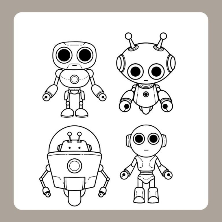 Tổng hợp 99+ tranh tô màu robot siêu ngầu cho bé tha hồ sáng tạo