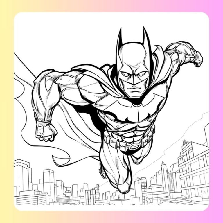Tải miễn phí 99+ tranh tô màu Batman chất lượng cao cho bé
