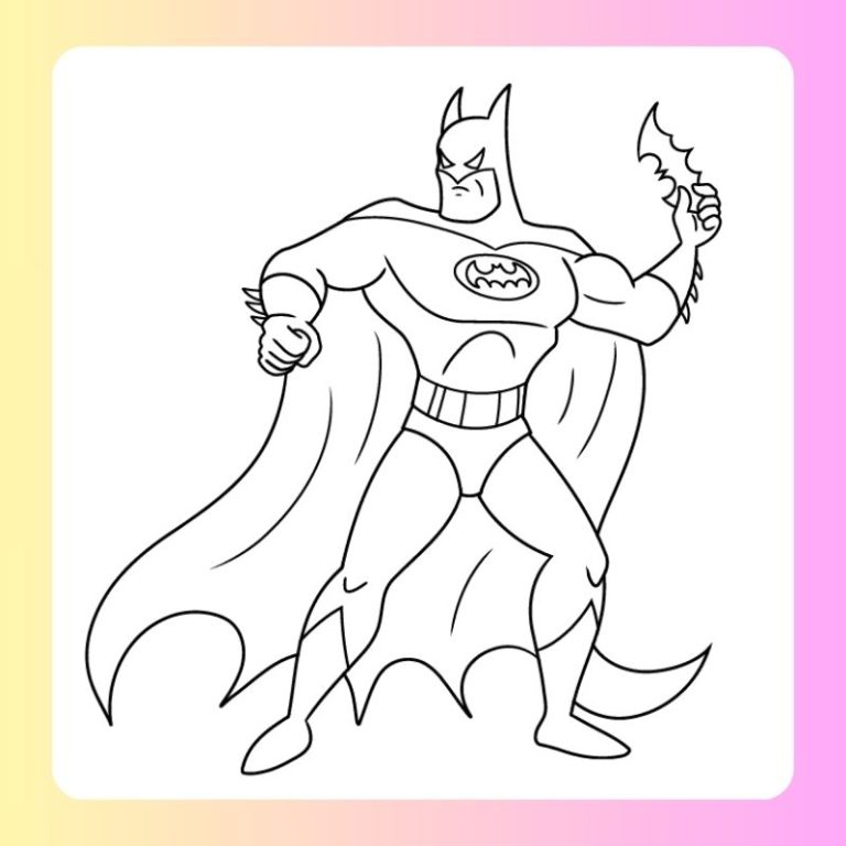 Tải miễn phí 99+ tranh tô màu Batman chất lượng cao cho bé