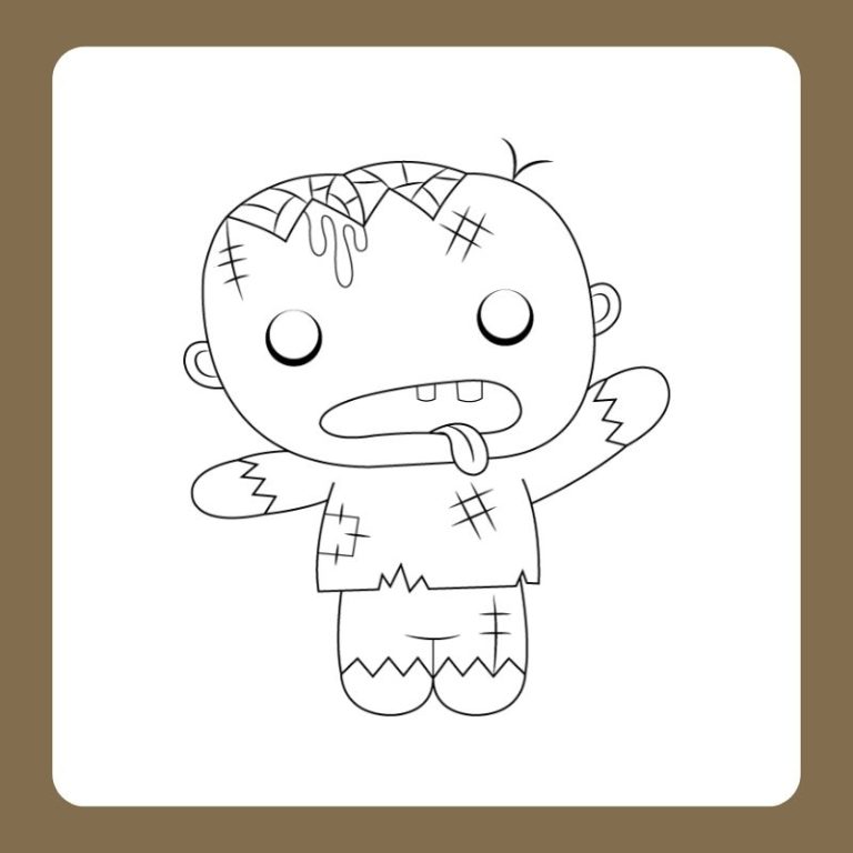 99+ Bộ tranh tô màu Zombie miễn phí, dễ tải dành cho bé