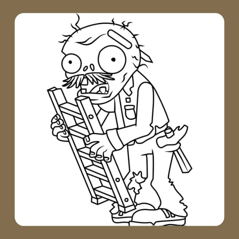 99+ Bộ tranh tô màu Zombie miễn phí, dễ tải dành cho bé