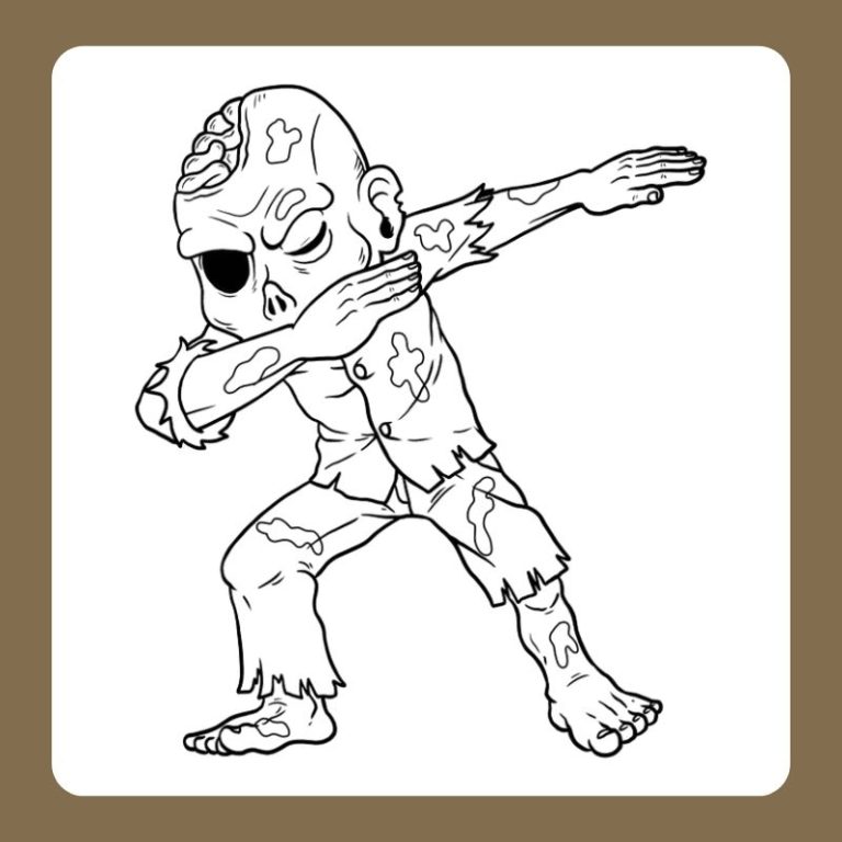 99+ Bộ tranh tô màu Zombie miễn phí, dễ tải dành cho bé