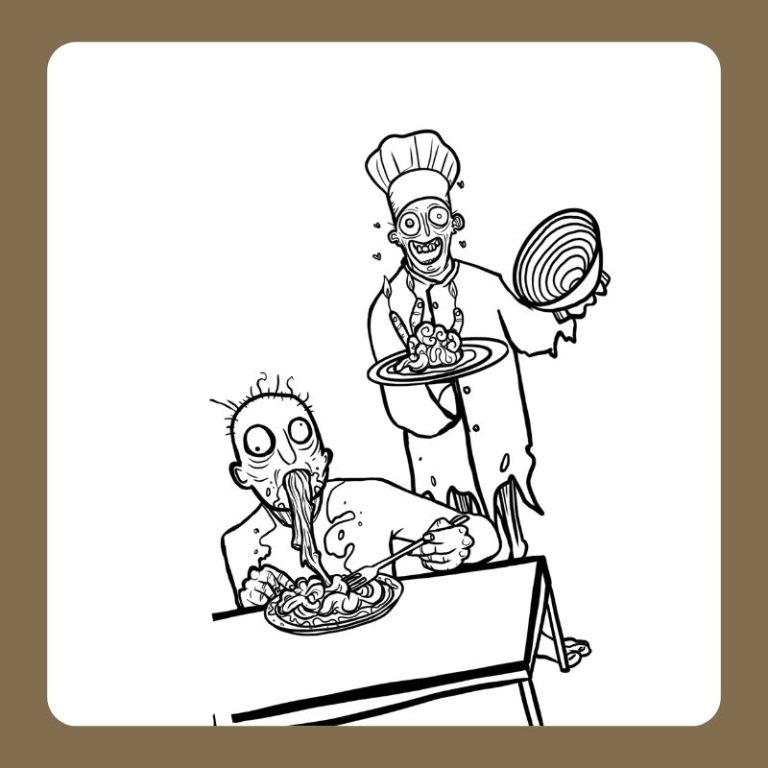 99+ Bộ tranh tô màu Zombie miễn phí, dễ tải dành cho bé