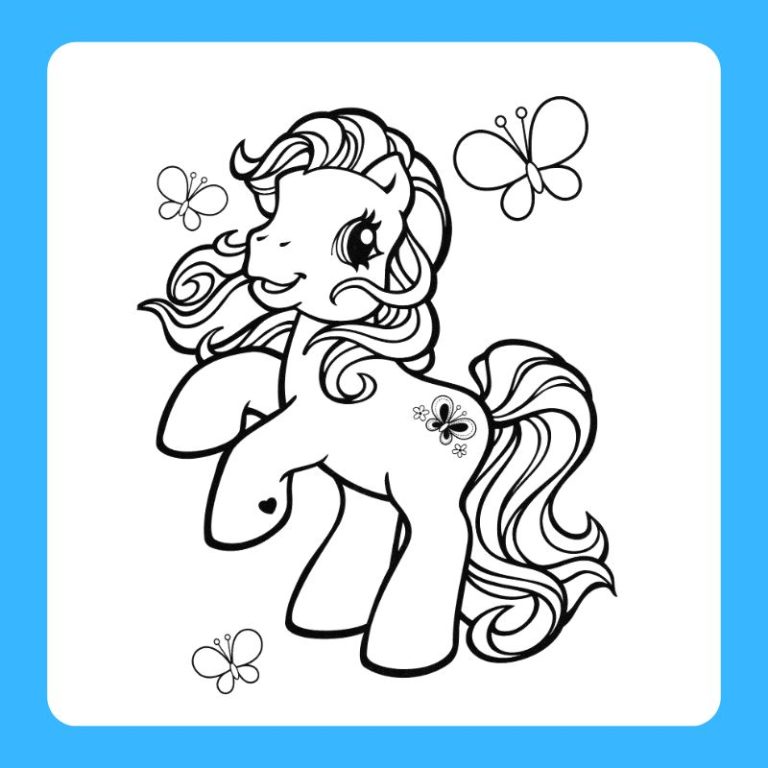 99+ Tranh tô màu ngựa Pony – chủ đề hoạt hình bé nào cũng mê