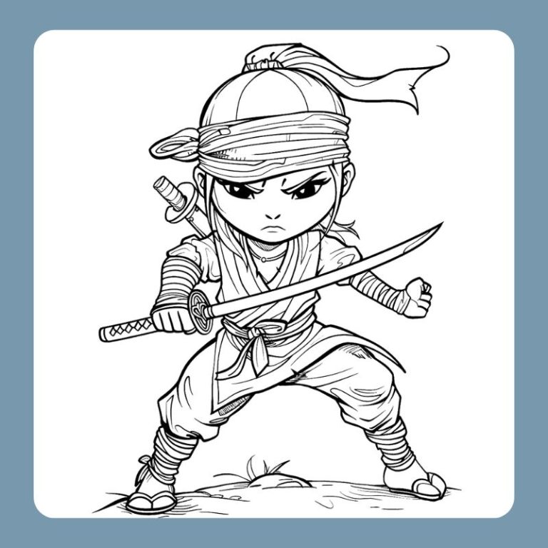 Tổng hợp 99+ tranh tô màu ninja cực ngầu cho bé trai