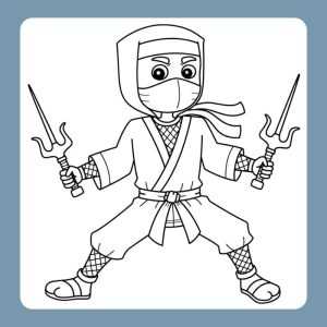 Tổng hợp 99+ tranh tô màu ninja cực ngầu cho bé trai
