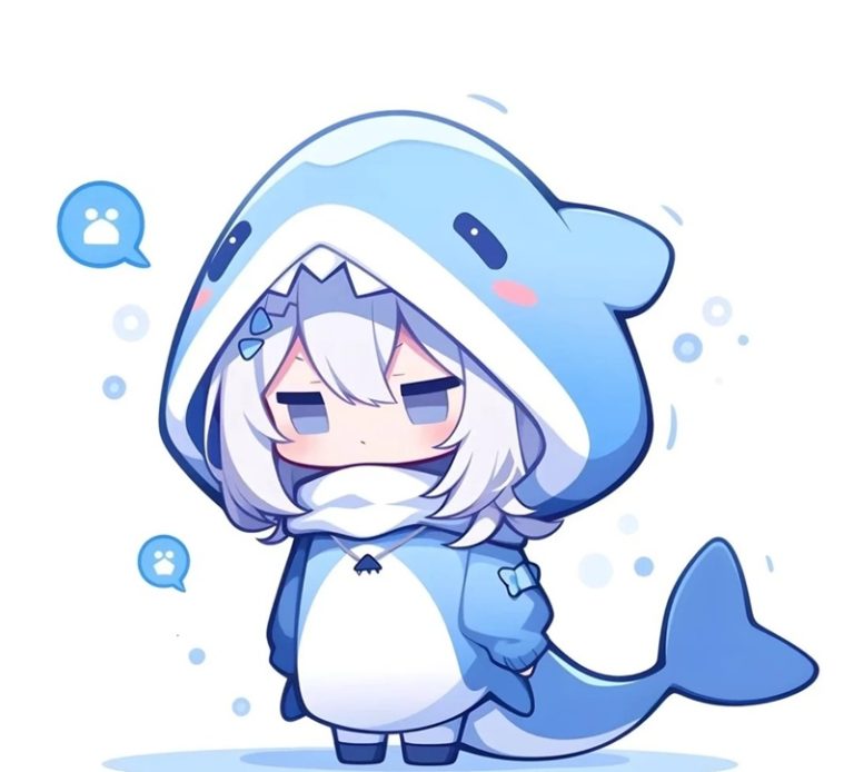 Tổng hợp 77+ hình cá mập chibi siêu đáng yêu cho team yêu biển