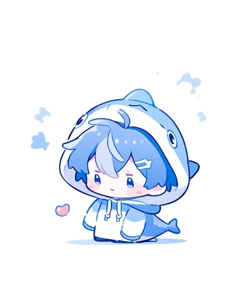 Tổng hợp 77+ hình cá mập chibi siêu đáng yêu cho team yêu biển