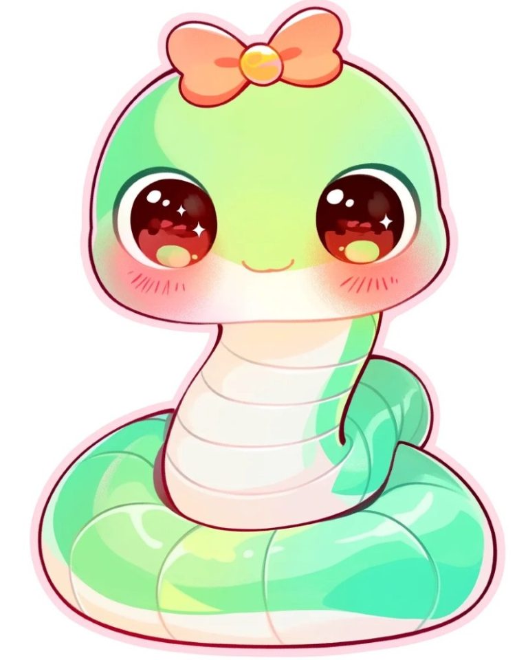 Bộ sưu tập 77+ hình rắn chibi cute khiến bạn cười xỉu
