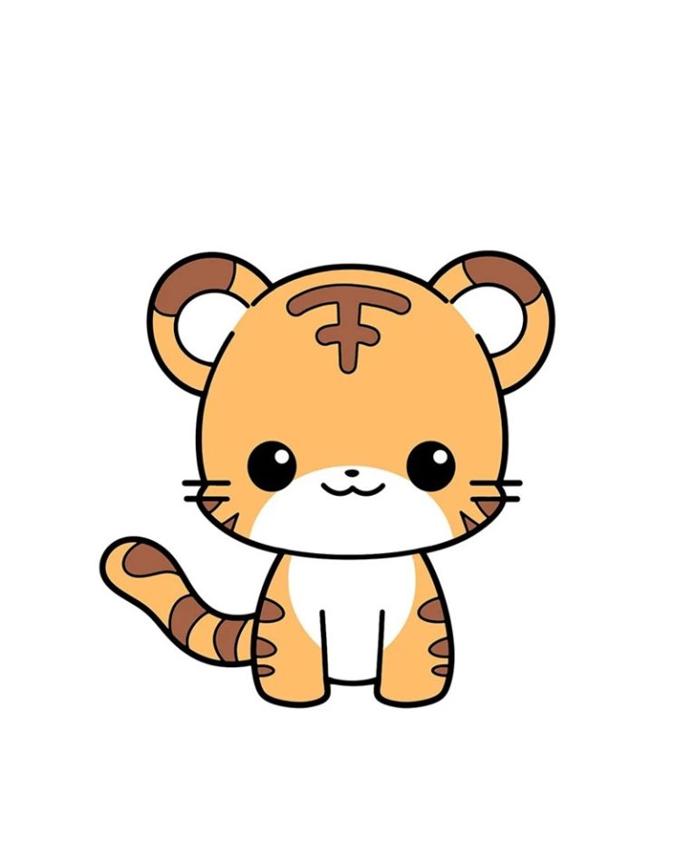 Bộ sưu tập 60+ ảnh hổ chibi siêu cưng – coi là mê