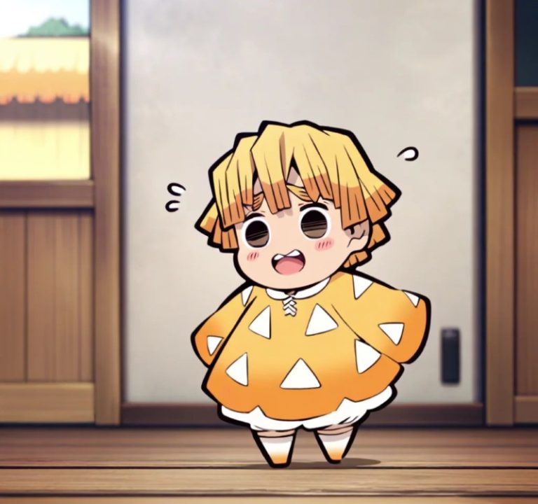 Bộ sưu tập 66+ Zenitsu chibi cute lạc lối cho fan Demon Slayer
