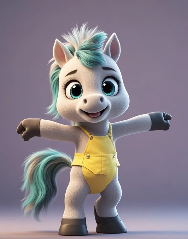 Hình ảnh ngựa chibi cực dễ thương hot trend 2025